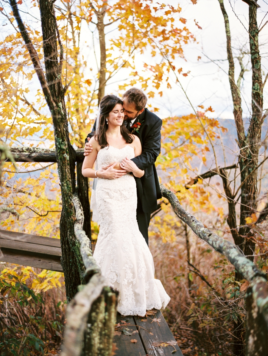 Autumn Smoky Mountain Elopement at the Swag Inn - Mountainside Bride